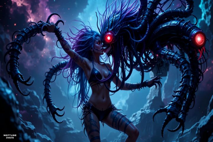 Psycho Sexy - The Art Of Neptune - Digital Art & AI, Fantasy & Mythology, Magical, Devils ...