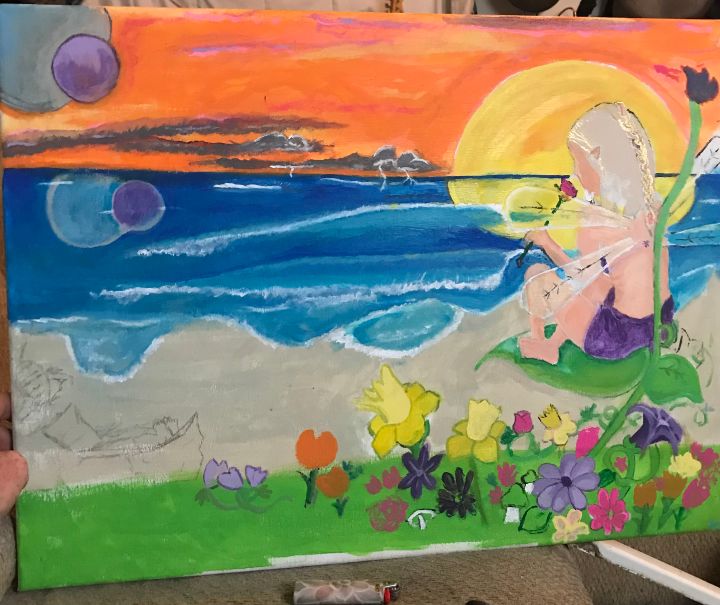 Fairy in thought - Destin2fail - Paintings & Prints, Fantasy ...