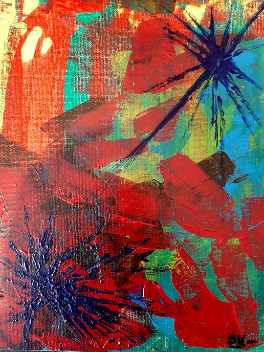 Splash the ash - Stefan - Paintings & Prints, Abstract, Color - ArtPal