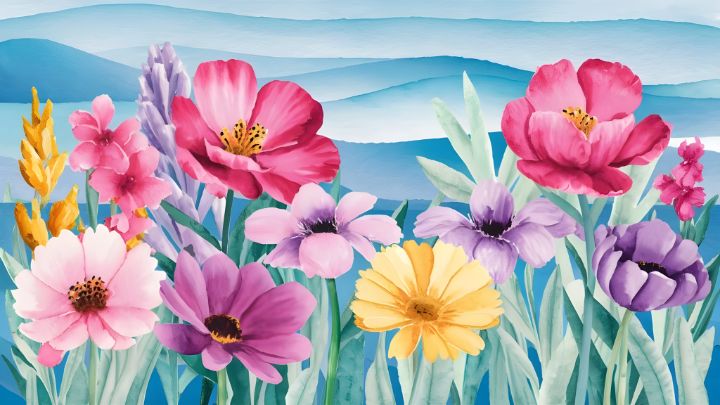 Spring flowers - Art and décor - Digital Art & AI, Flowers, Plants ...