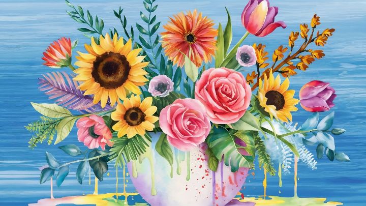 Spring flowers - Art and décor - Digital Art & AI, Flowers, Plants ...