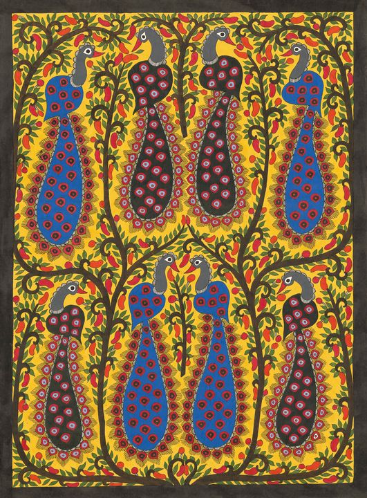 Peacocks - Mithila Handicrafts - Paintings & Prints, Animals, Birds ...