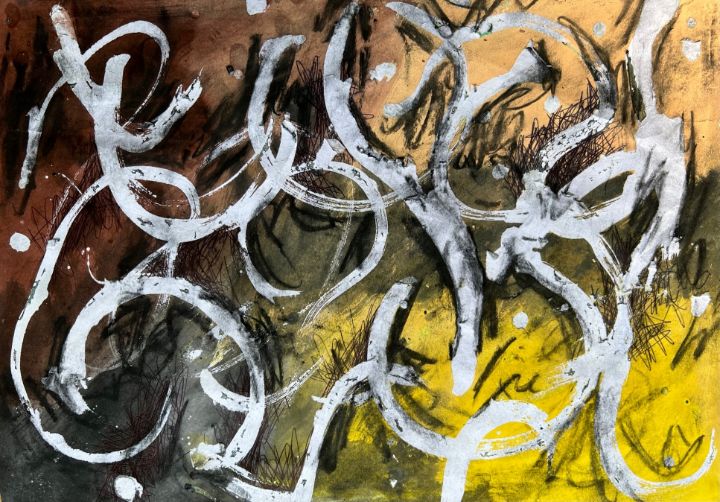 Erasing Movement (2019) - Rachael Grundy - Paintings & Prints, Abstract ...