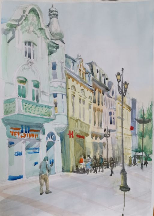 Ruse, Bulgaria, watercolor - Watercolor painting and sketching by A ...