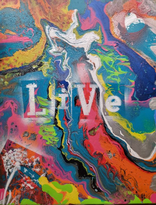 Live - The Project Inc - Paintings & Prints, Abstract, Text - ArtPal