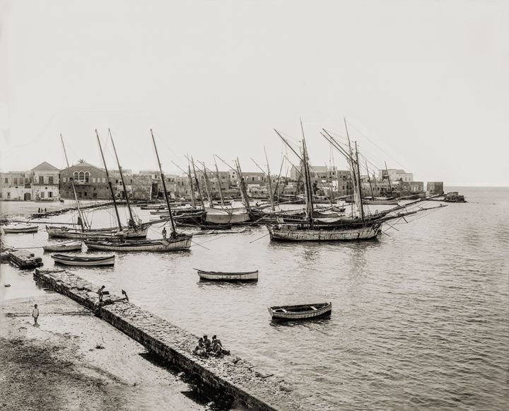 Harbour at Tyre (Sur), Lebanon, 1930 - Images of the Middle East and ...