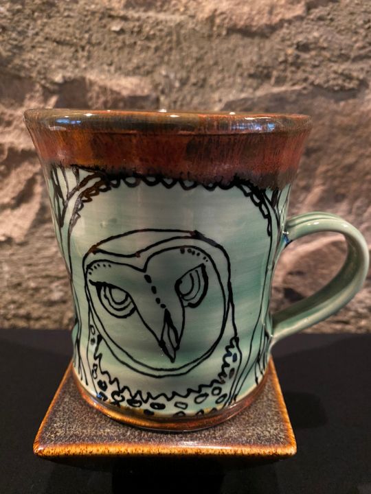 Green Owls Mug - Night Owl Ceramics - Ceramics & Pottery, Mugs ...