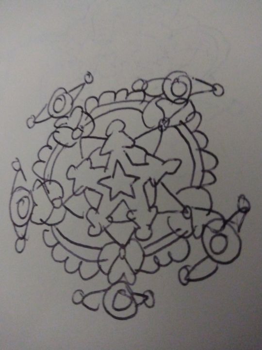 circle parade - artstop - Drawings & Illustration, Abstract, Irregular ...
