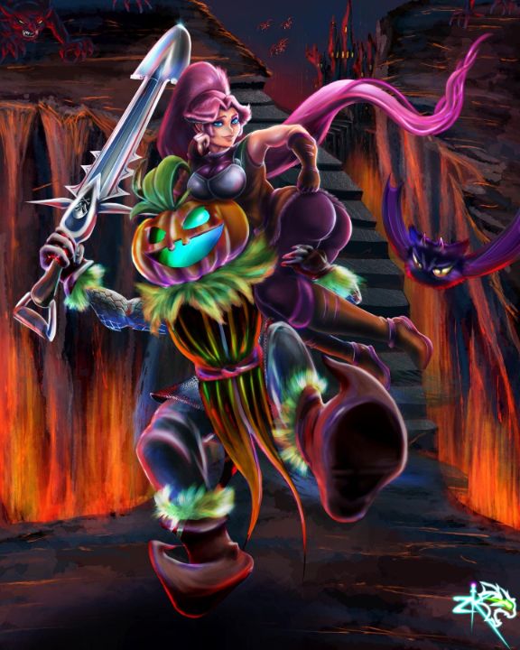 Dashing Escape - Zodian Knight - Paintings & Prints, Fantasy ...