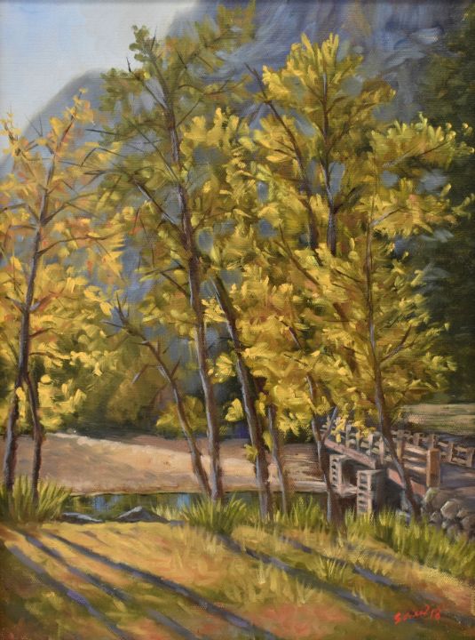Black Oaks at Yosemite - Elisa Arancibia -Studio - Paintings & Prints ...