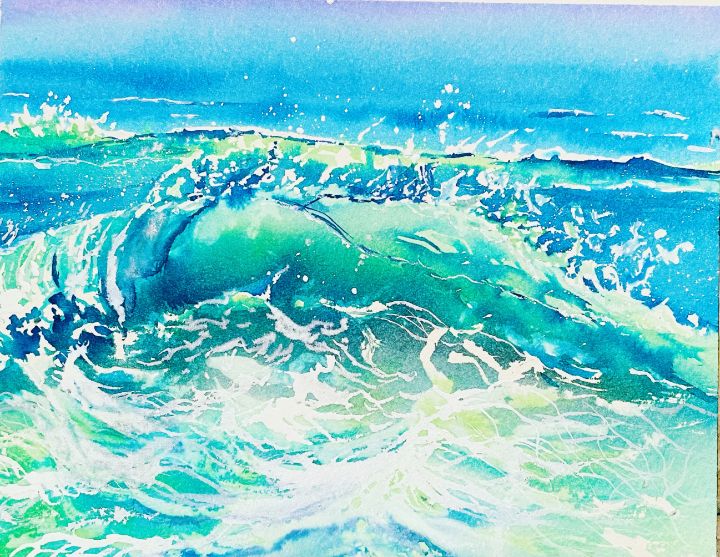 Tropical wave - ArtCiiCreations - Paintings & Prints, Landscapes ...