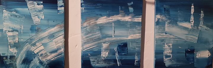 triptyque acrylique 3 x 30cm x 25cm - Dorothee Dhaussy - Paintings ...