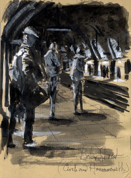 Baker street station, London - Pascal Fessler - Paintings & Prints ...
