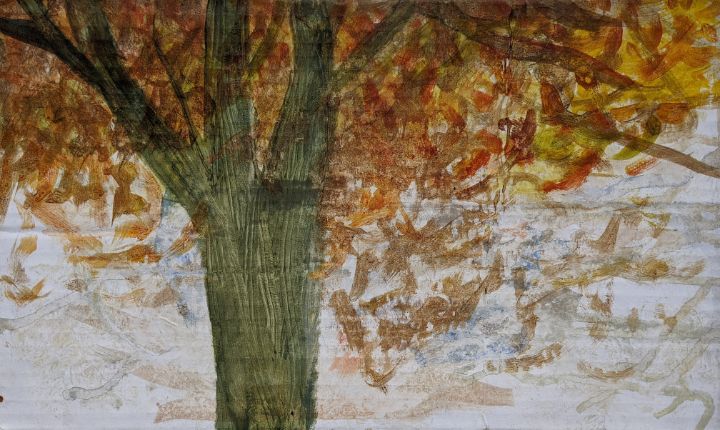 Autumn Tree Original - MaeBeKind - Paintings & Prints, Landscapes ...