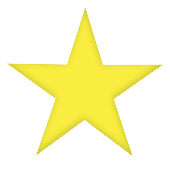 Large Solid Gold-Yellow Star - Laura Nybeck's Art - Digital Art & AI ...