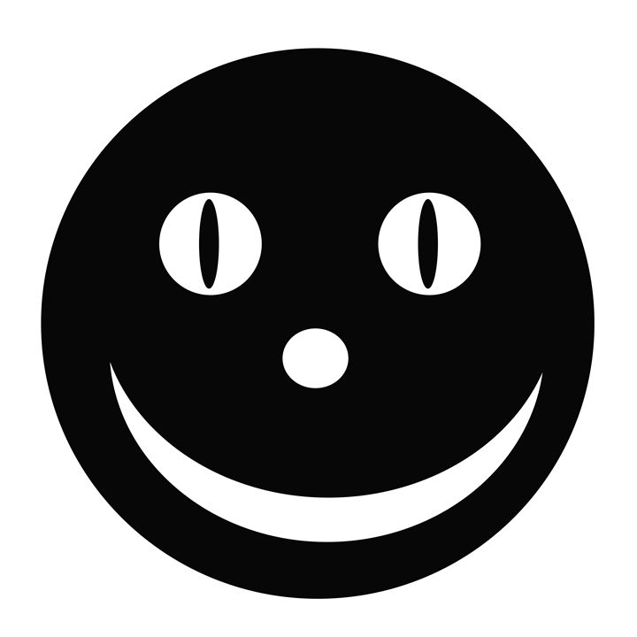 Black Happy Face - Laura Nybeck's Art - Digital Art & AI, Childrens Art ...