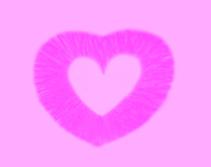 Pink Heart on Light Pink - Laura Nybeck's Art - Drawings & Illustration ...