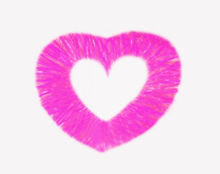 Fuschia Heart on White - Laura Nybeck's Art - Paintings & Prints ...