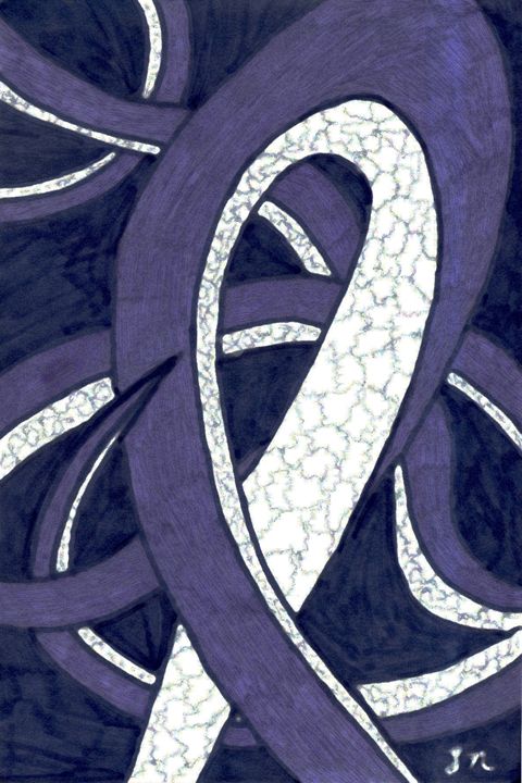 Loop forms of Purple Snake-Like - Laura Nybeck's Art - Drawings ...