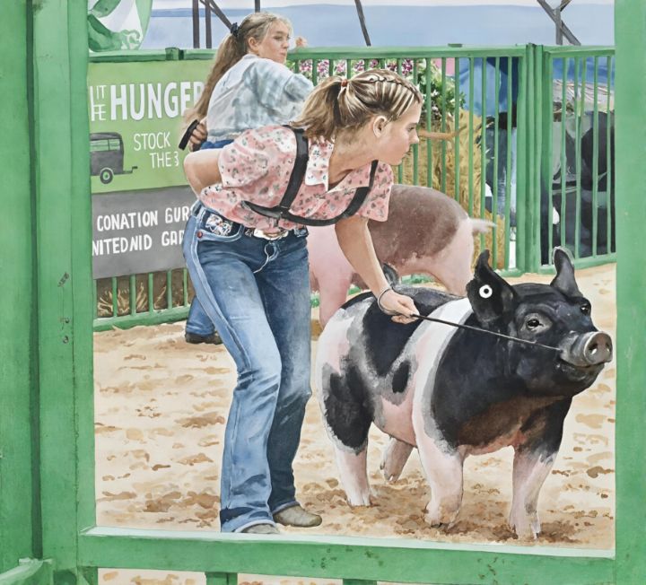 Summertime Memories Market Hog Class - Chesapeake Farms LLC - Paintings ...