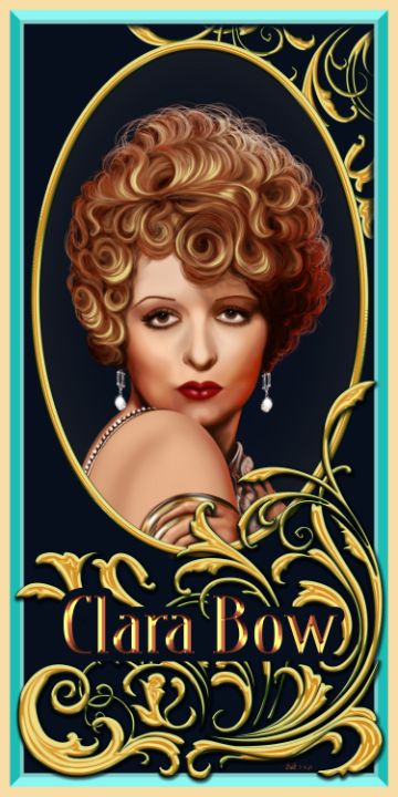 Clara Bow - Divas and Dangerous Women - Digital Art & AI, People ...
