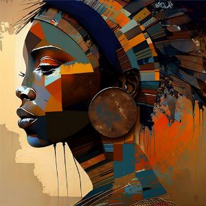 The pride of African - Eye views - Digital Art & AI, Abstract, Collage ...