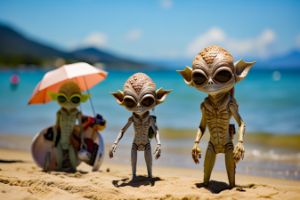 Aliens On Holiday 1 - Inclusive Art - Digital Art, Fantasy & Mythology ...