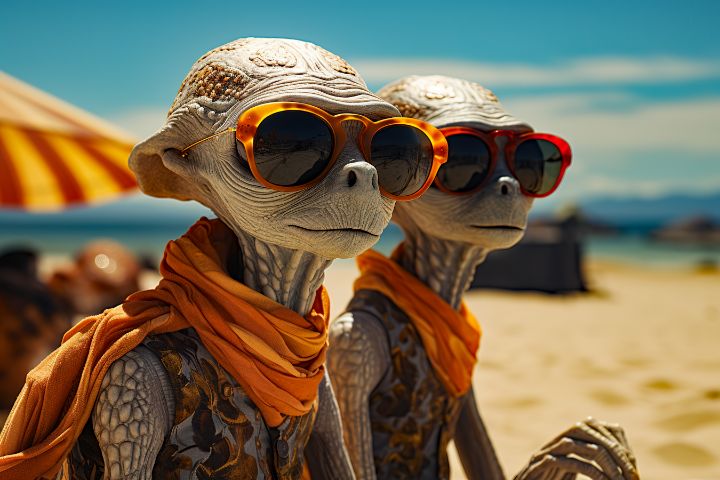 Aliens On Holiday 1 - Inclusive Art - Digital Art & AI, Fantasy ...