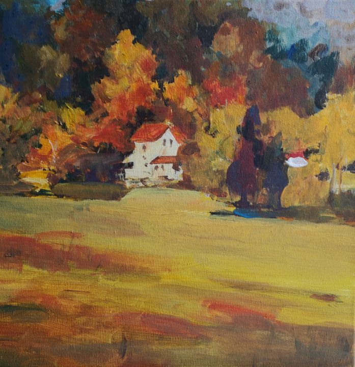 Fall Color - Hui Tong - Paintings & Prints, Landscapes & Nature ...