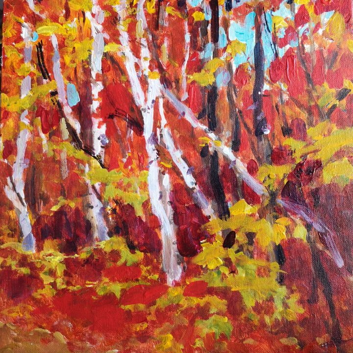 Fall color - Hui Tong - Paintings & Prints, Landscapes & Nature ...