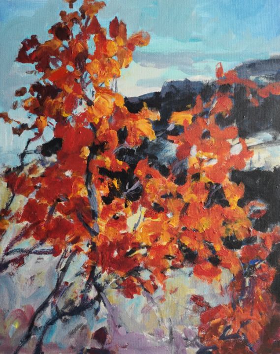Fall color - Hui Tong - Paintings & Prints, Landscapes & Nature ...