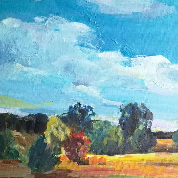 Summer field - Hui Tong - Paintings & Prints, Landscapes & Nature ...