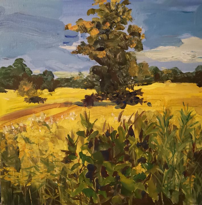 Summer Filed - Hui Tong - Paintings & Prints, Landscapes & Nature ...