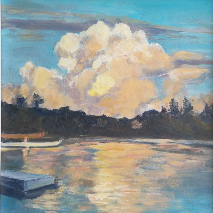 Lake Wilcox - Hui Tong - Paintings & Prints, Landscapes & Nature ...