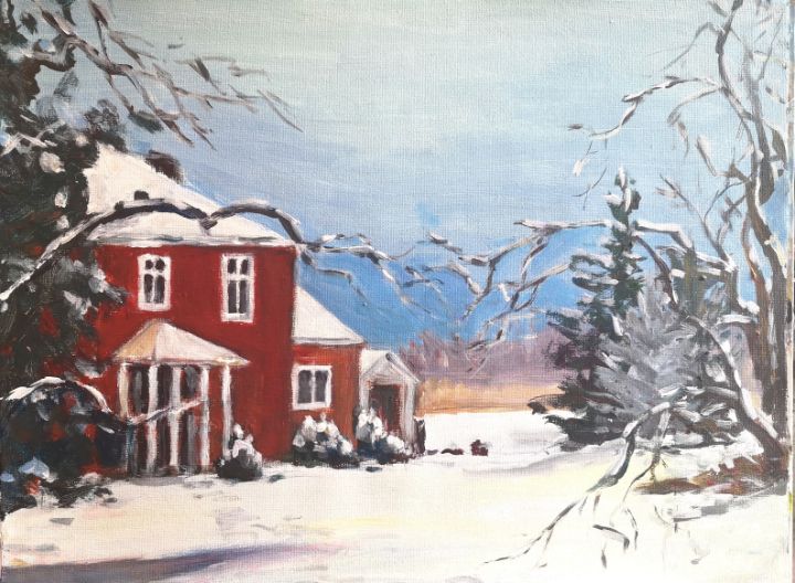 Snow Day - Hui Tong - Paintings & Prints, Landscapes & Nature, Seasons ...
