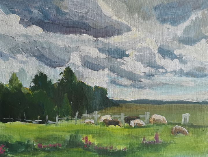 summer trip-1 - Hui Tong - Paintings & Prints, Landscapes & Nature ...