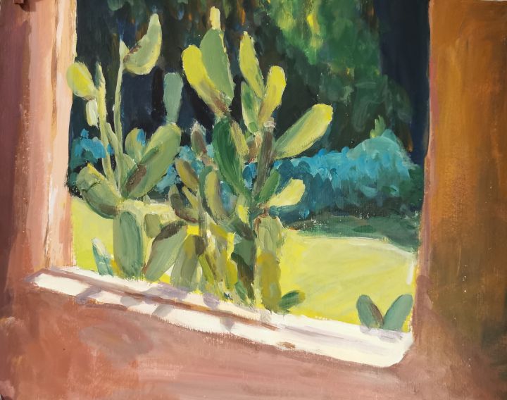by the window - Hui Tong - Paintings & Prints, Flowers, Plants, & Trees ...