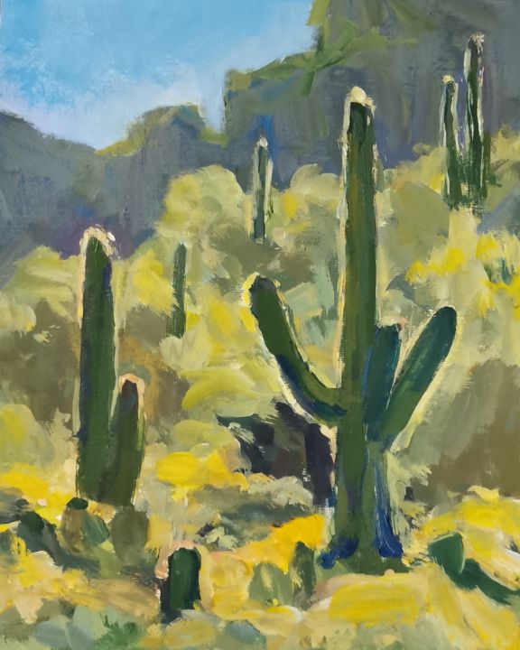 cactus field - Hui Tong - Paintings & Prints, Flowers, Plants, & Trees ...