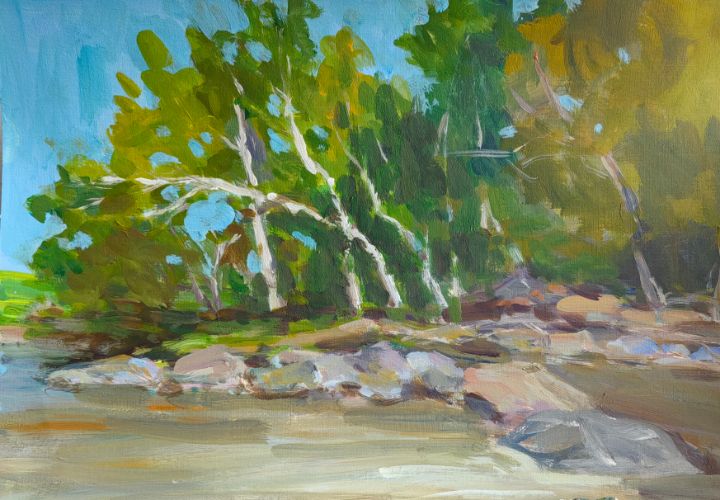 Creek of? Rouge river - Hui Tong - Paintings & Prints, Landscapes ...