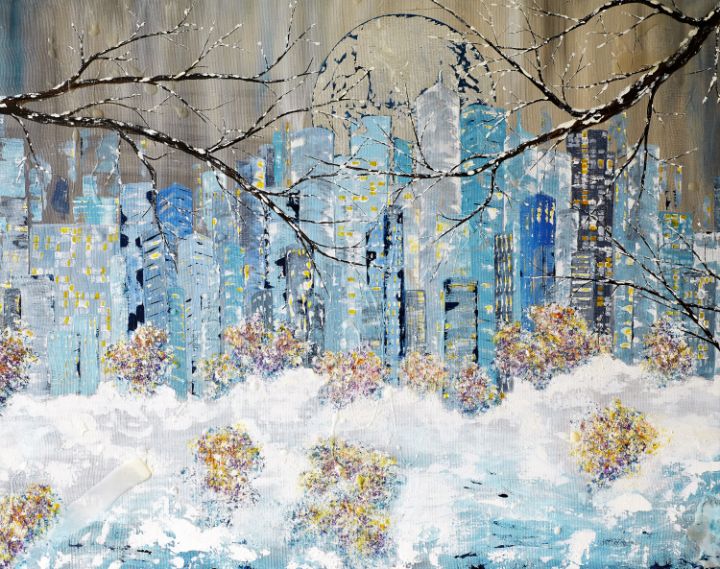 Winter flowering - Anne Robin - Paintings & Prints, Landscapes & Nature ...