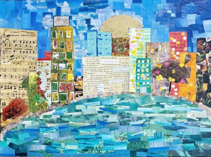 Swimmers - Anne Robin - Paintings & Prints, Landscapes & Nature ...