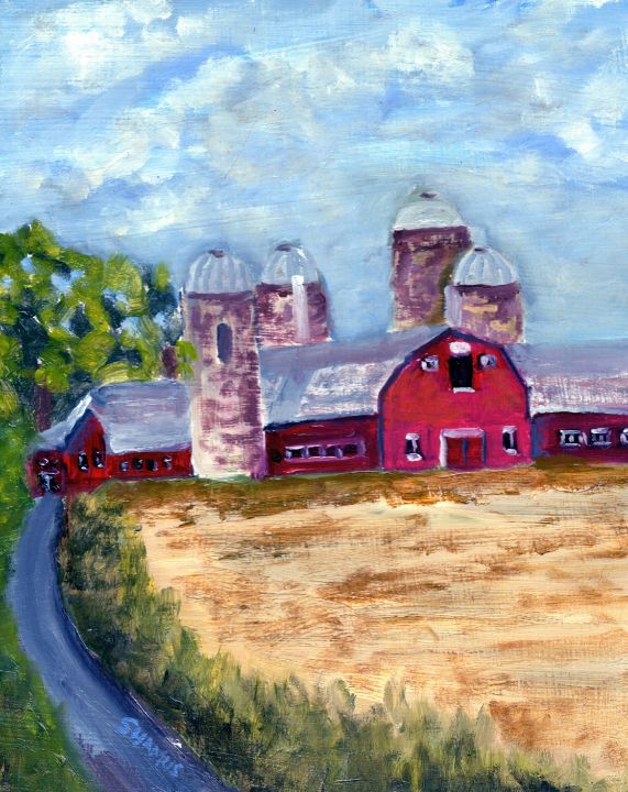 The Farm - Creative Shamus - Paintings & Prints, Buildings ...