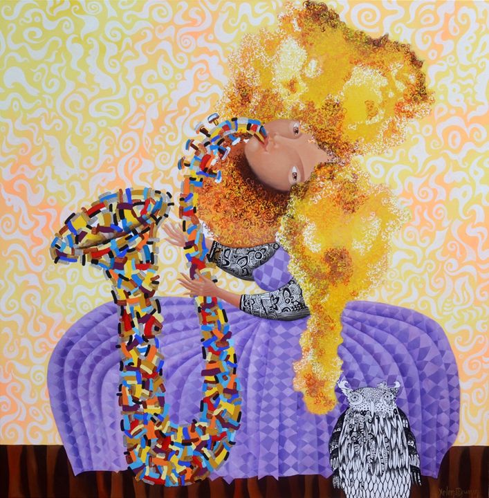 Dreamtime Jazz - Yelena Dyumin - Paintings & Prints, People & Figures ...