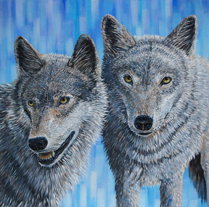 Winter Wolves - Designsupremacy - Paintings & Prints, Animals, Birds ...