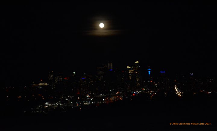 2017 Moonlight Calgary Skyline - Mike Rochette Visual Arts ...