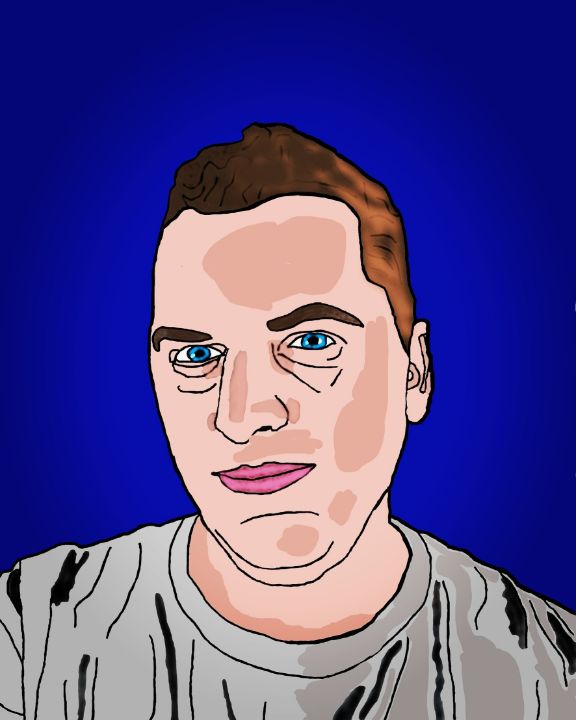 Cartoonized Self Portrait - Phoenix Lights - Digital Art, People ...