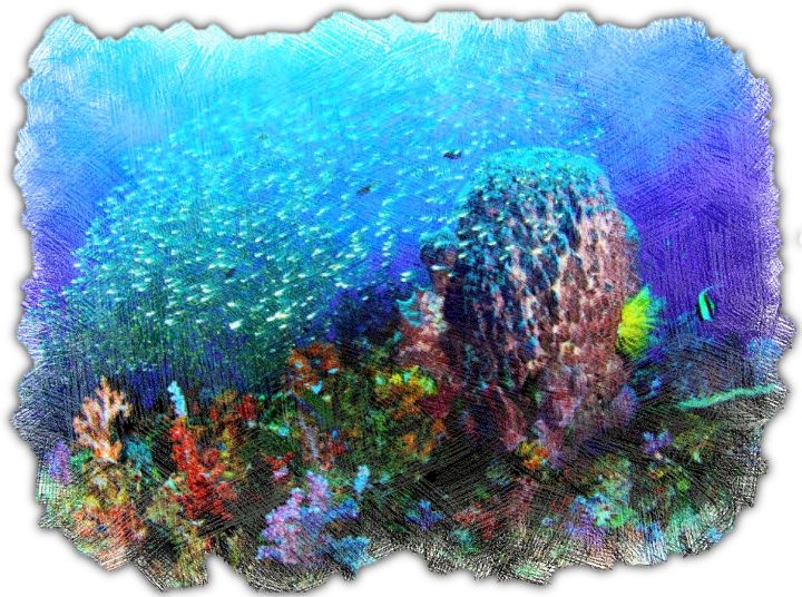 Deep Blue Sea - Phoenix Lights - Digital Art & AI, Landscapes & Nature ...