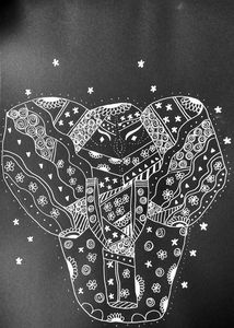 Zentangle elephant 4 - Emma Lou Art - Drawings & Illustration, Animals ...