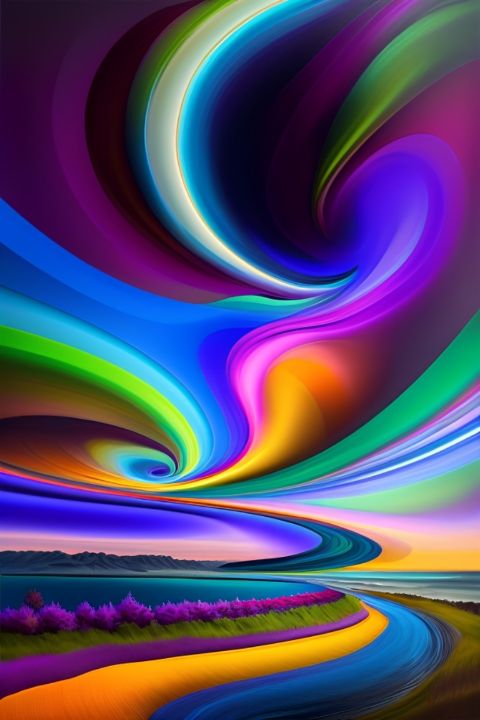 Swirling mass of colours - Art Adventure - Digital Art, Abstract, Color ...