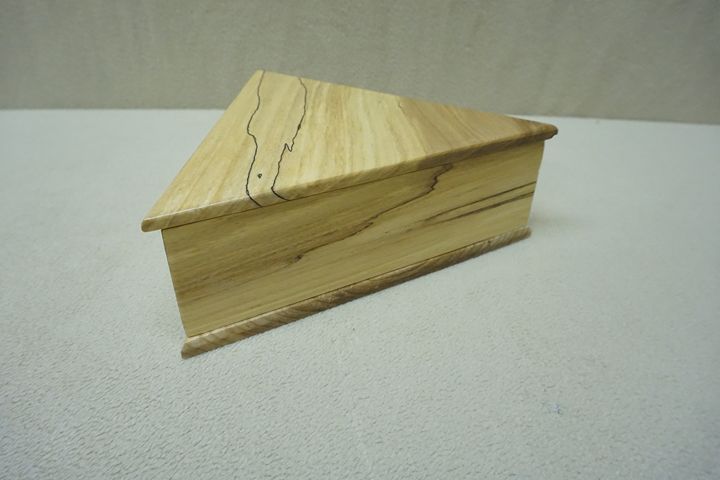 Spalted Maple Triangle Box - WS Woodmasters - Crafts & Other Art, Boxes ...